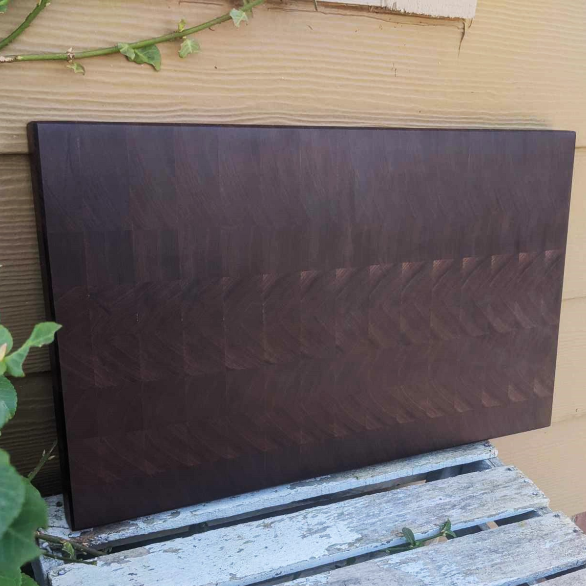 Large Black Walnut End Grain Cutting Board with Beveled Edge ...